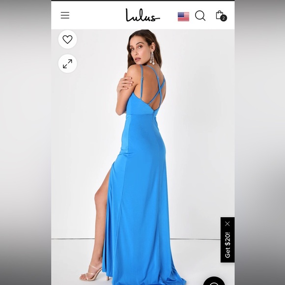 Lulus | Dresses | Lulus Strappy Back Mermaid Maxi Dress | Poshmark
